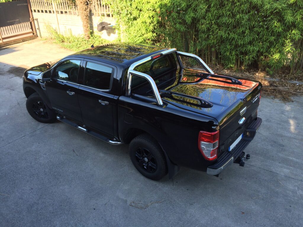 MK5 & MK6 Ford Ranger Top Up Cover Tonneau Lid With OEM Styling Bars ...